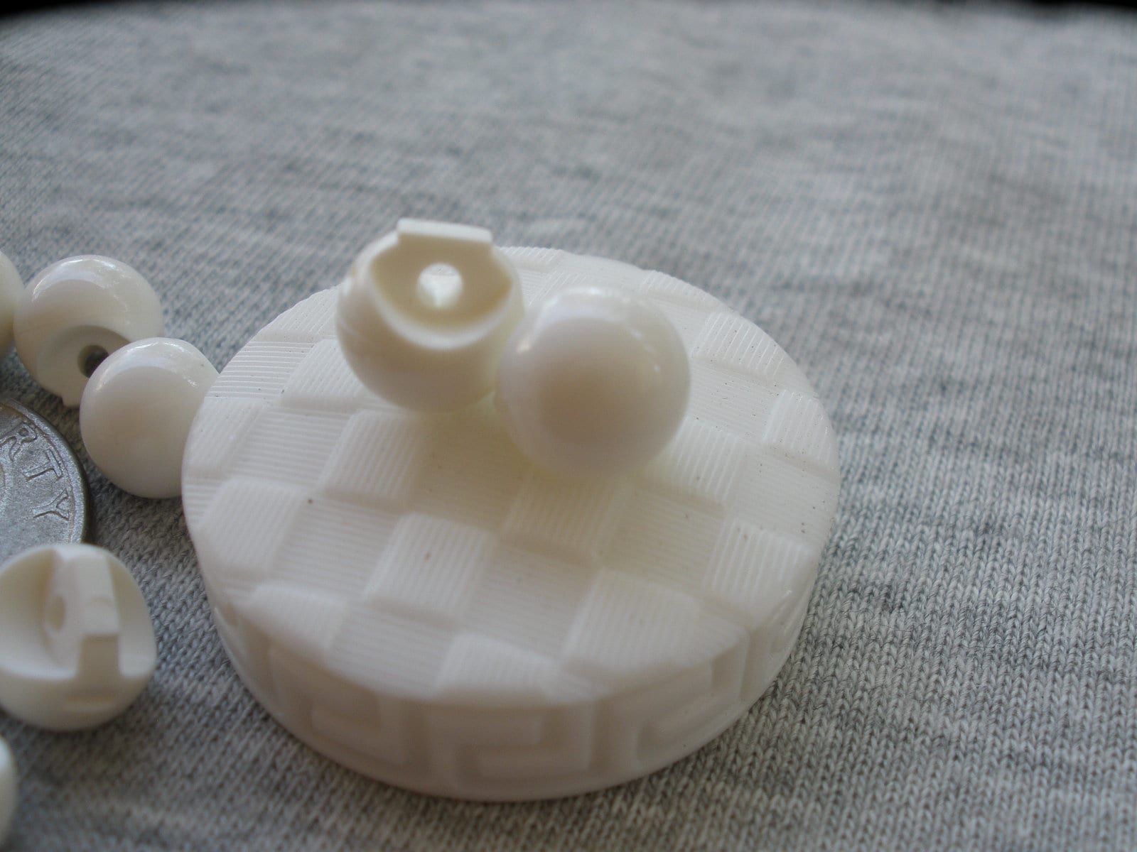 Tiny White 8MM Ball Buttons Self Shank Plastic 5/16 14L | Etsy