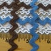 Yale Blue or Seal Brown Vintage Cotton Ric Rack Trim Choose Yards 7/16 ...