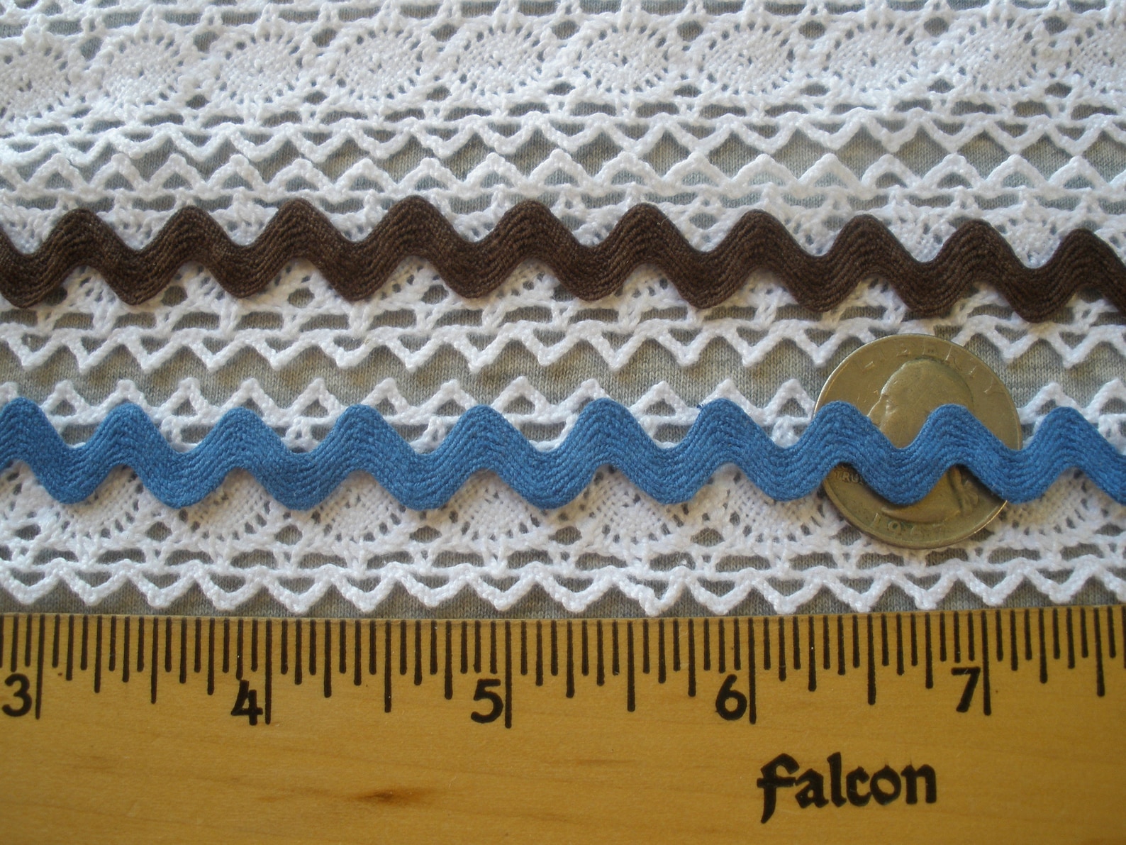 Yale Blue or Seal Brown Vintage Cotton Ric Rack Trim Choose - Etsy