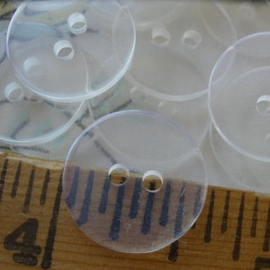 Clear Buttons 15MM 23L 2 Hole Plastic Sew on Costume Crafts - Etsy