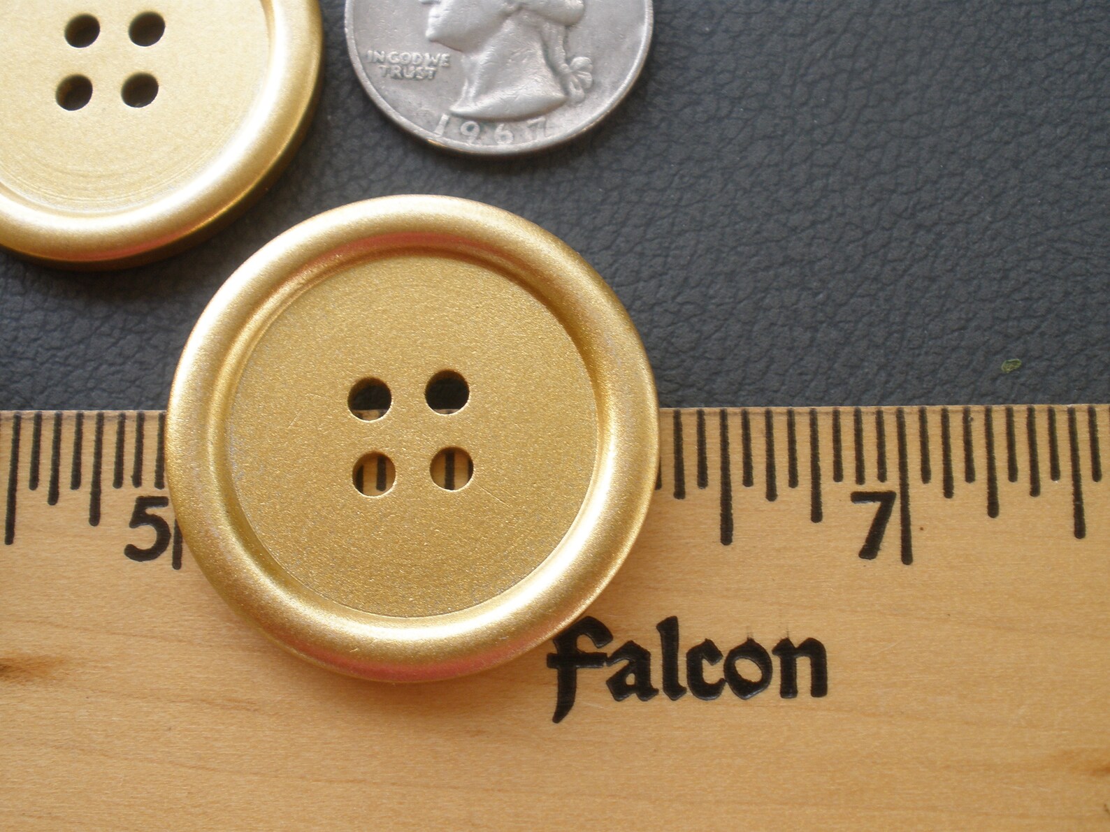 Plastic Coat Buttons Gold Color 34mm 54L 1 5/16 Metallic 3 Each Suit ...