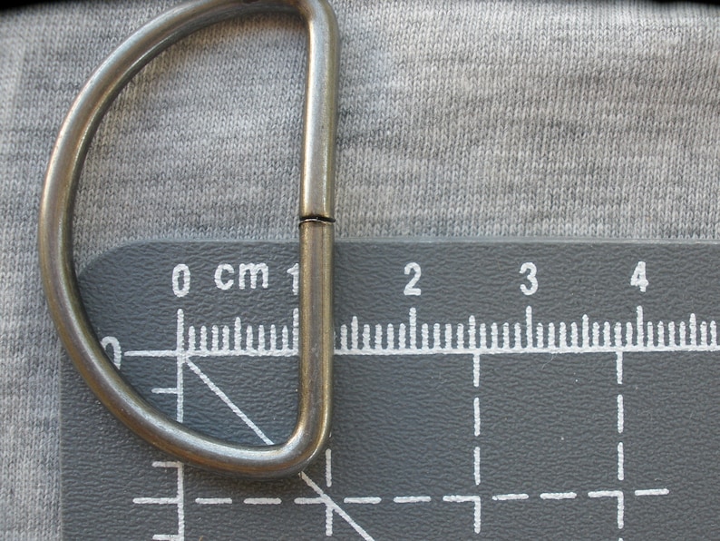 Metal 1.5 Inch Split D Rings D-ring Shiny or Dull Silver or BRONZE ...