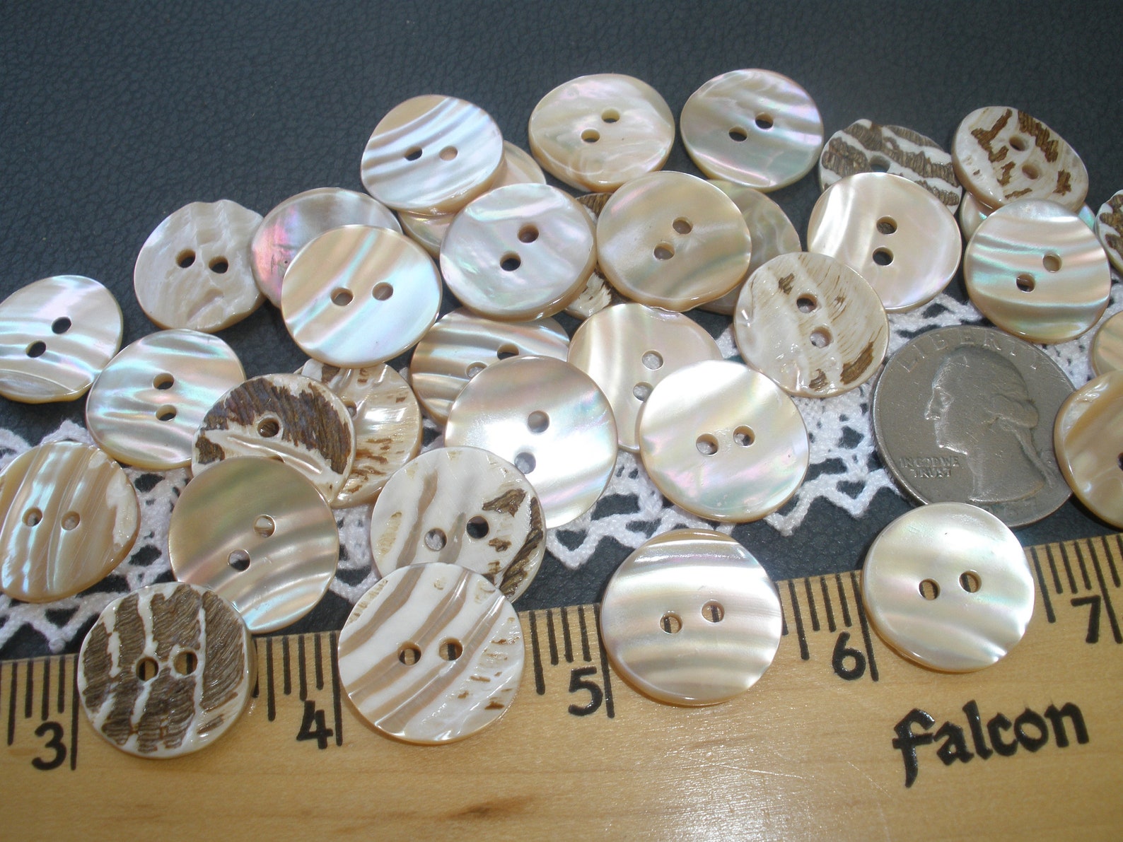 Champagne Lustre Real Shell Buttons 11/16 28L MOP - Etsy