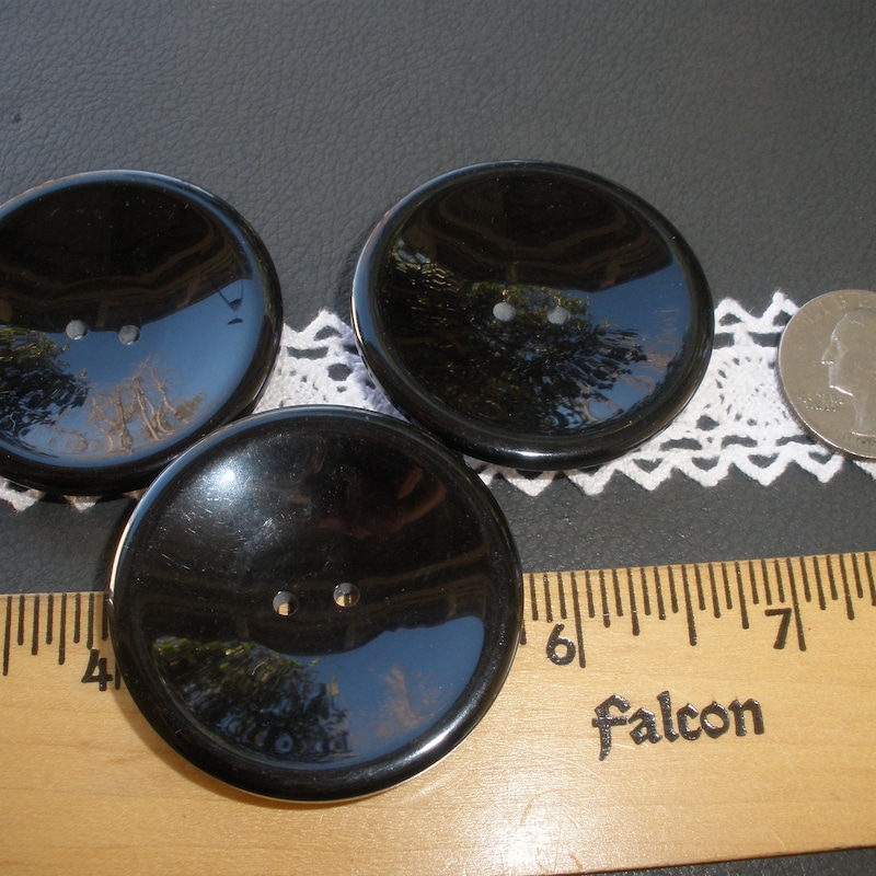 Black Coat Buttons - Etsy