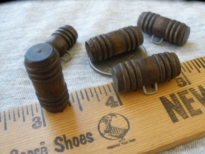 Wood Barrel Toggle Coat Buttons Walnut brown 7/8 36L | Etsy