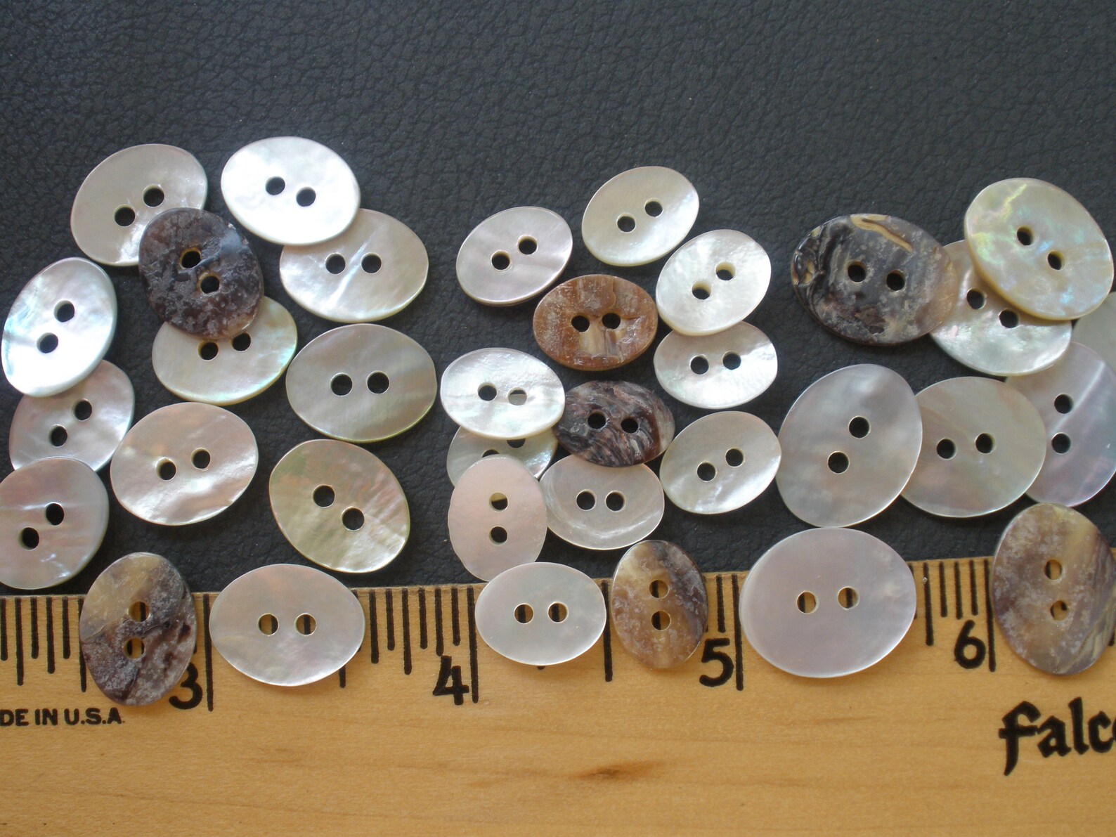 24 Oval Shape Real MOP Shell Buttons Natural 3 Sizes 20L 24L - Etsy