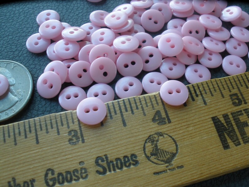 Tiny Pink Baby Doll Buttons Size 12L 8.5mm 1/3 Plastic - Etsy