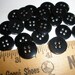 Bulk Basic Black 4-hole Buttons 15MM 23L Plastic 50 or 100 Pieces 4 ...