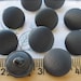 Tuxedo Buttons Gray Satin Fabric Cover Buttons 3/4" Cloth Covered Metal ...