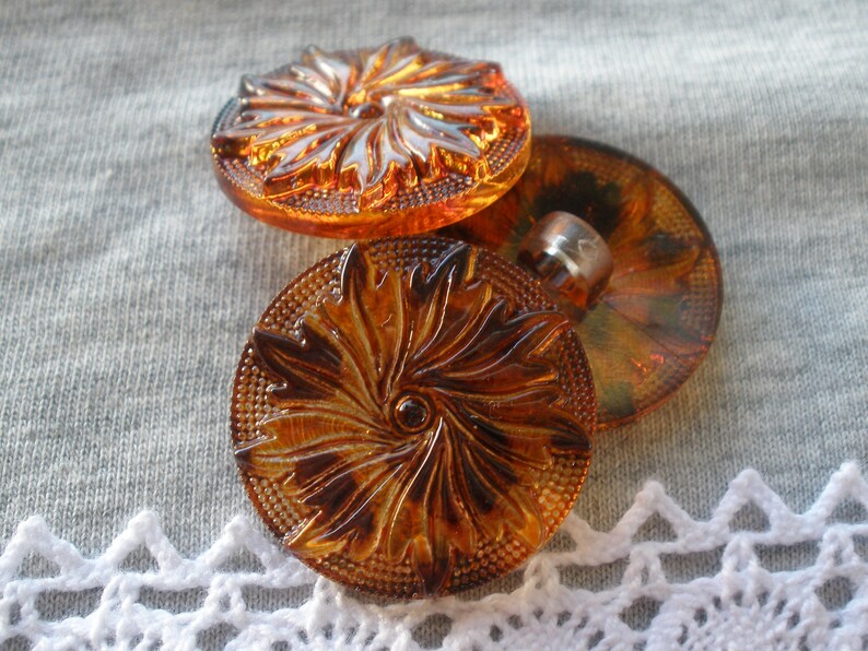 1 Inch Carved Flower Shank Plastic Tortoise Shell Buttons 40L - Etsy