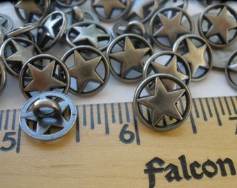 Star Metal Buttons | Etsy