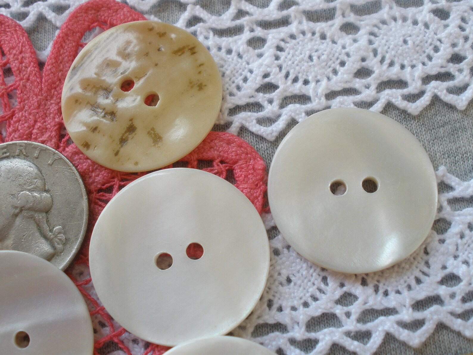 25MM MOP Polished White Real Shell Buttons 1 Inch Size 40L 2 - Etsy