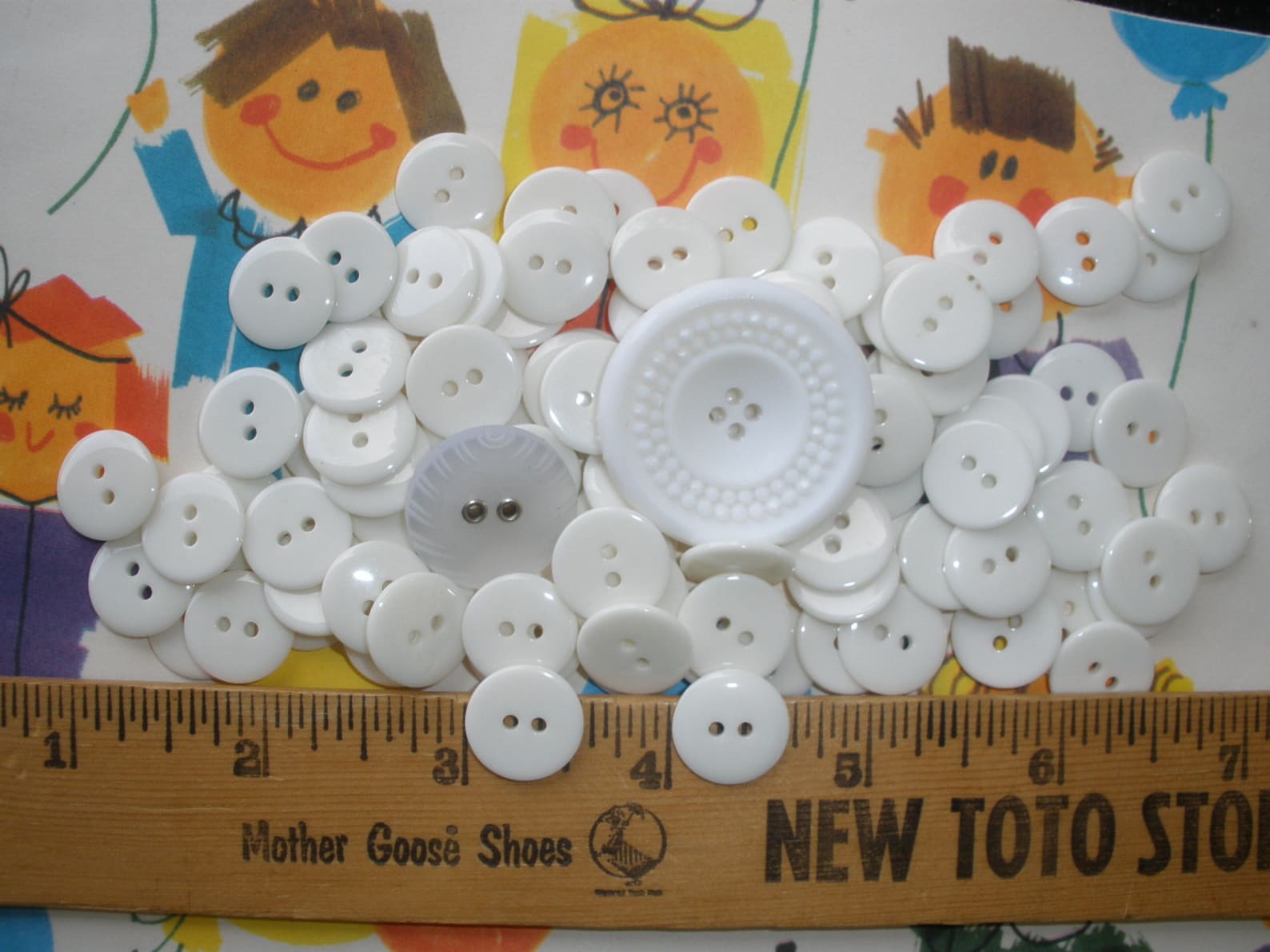 Bulk Buttons 1 Gross 15MM Ivory White Plastic 23L 2-hole Sew on Wedding ...