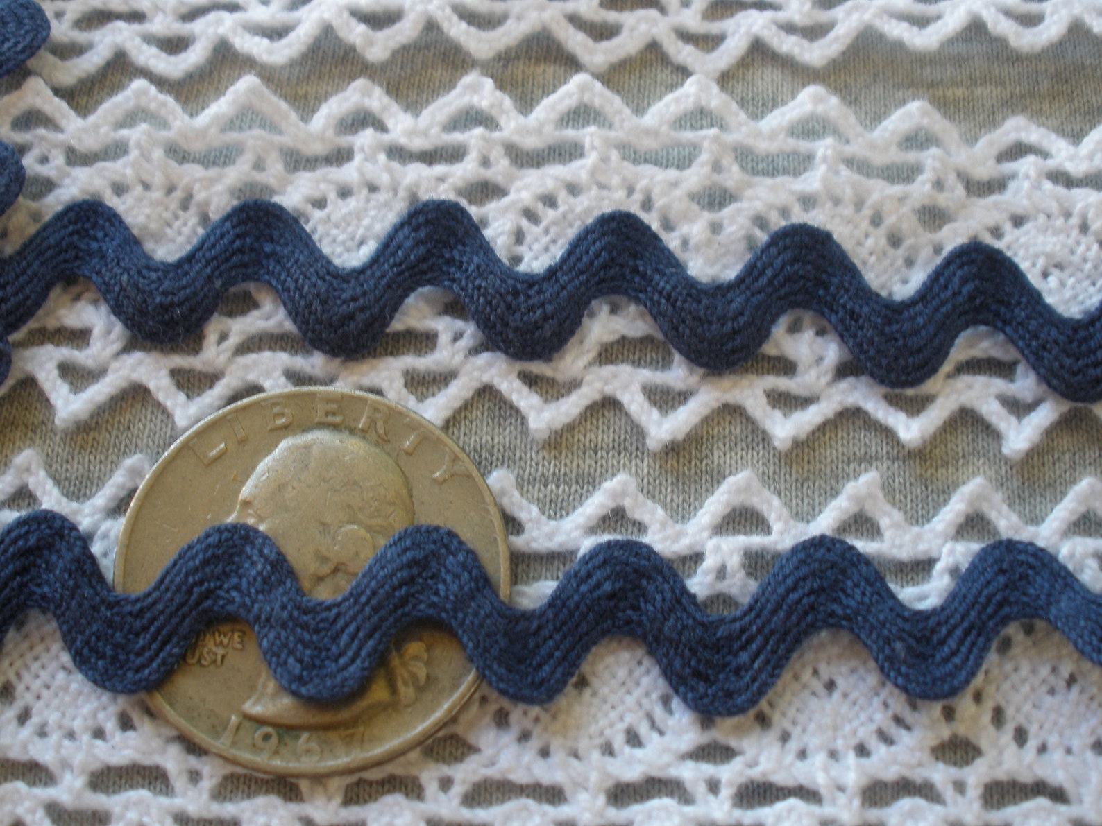 Navy Blue Vintage Cotton Rick Rack Trim Choose Yards 3/8 - Etsy