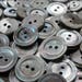 Vintage Gray Carved MOP Shirt Buttons Size 24L 15MM 2-hole Sew-on ...