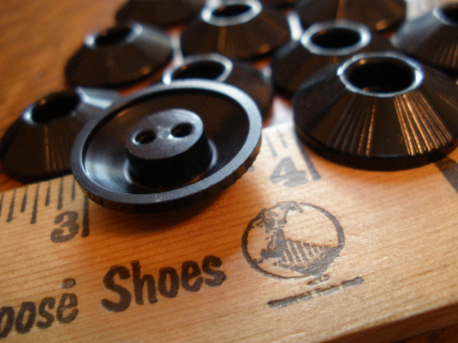 Black Inkwell Buttons 7/8 Cool Vintage Molded Plastic - Etsy