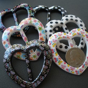 Heart Ribbon Sliders Variety Pack Flowers Butterflies 35MM 1 3/8 ...