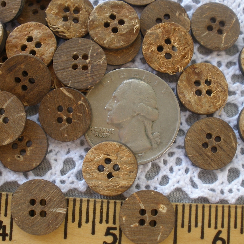 1/2 Coconut Button - Etsy