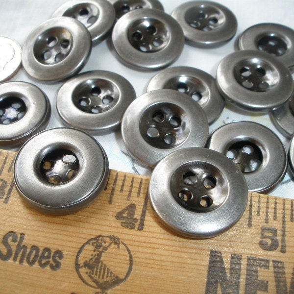 Silver Buttons - Etsy