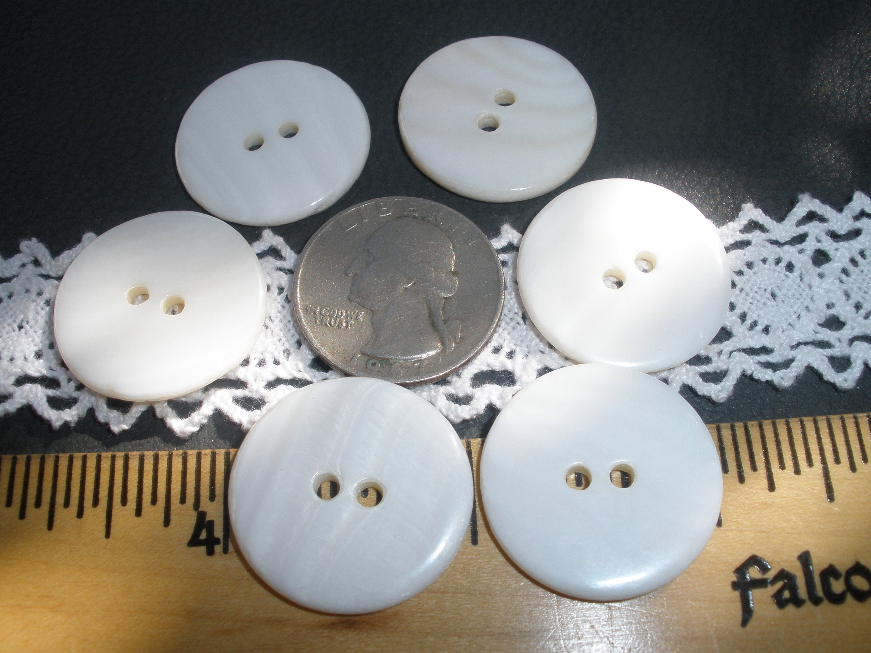 25MM Palest pink cast Freshwater Shell MOP Buttons 40L 1 inch | Etsy