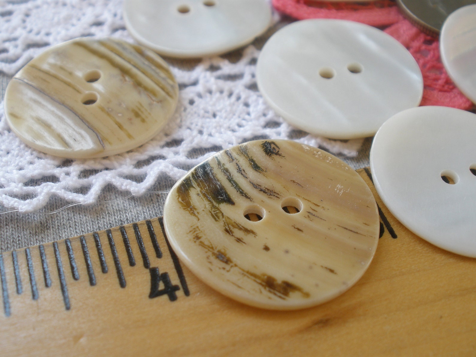 25MM MOP Polished White Real Shell Buttons 1 Inch Size 40L 2 - Etsy