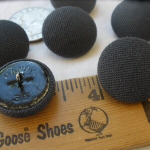 23MM Tufting Buttons Textured Fabric Covered Colors Black Blue Metal ...