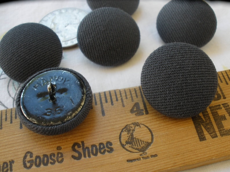 23MM Tufting Buttons Textured Fabric Covered Colors Black Blue Metal ...