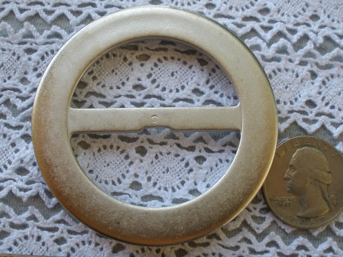 Basic Matte Silver Plastic Scarf Slide Round Buckle 1 | Etsy