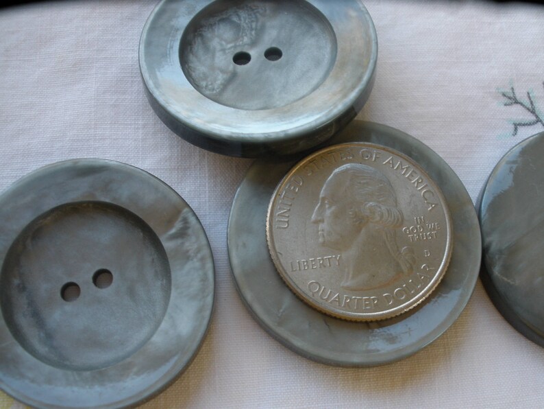 Gorgeous Gray Large Thick Coat Buttons 55L 35mm 1 3/8 - Etsy
