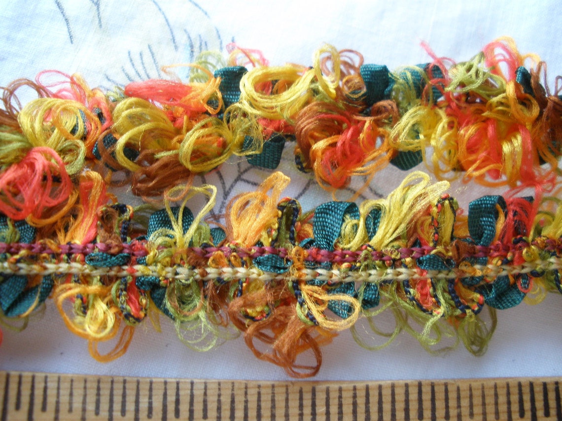 Confetti Ribbon Yarn string Fall colors 5 yards Gift Tie | Etsy