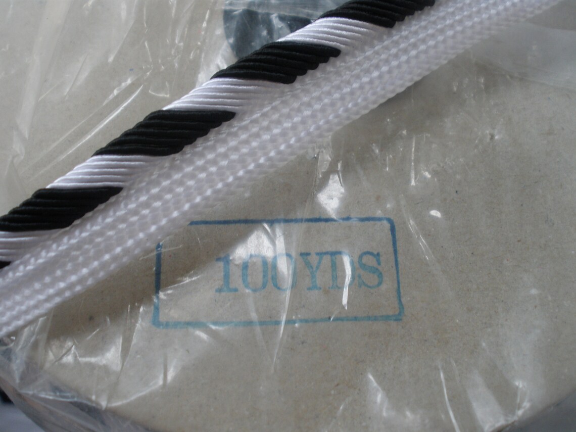 Cool Black / White Stripes Piping Trim Edging Gimp Dolls | Etsy