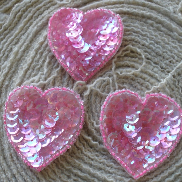 Sequin Heart - Etsy