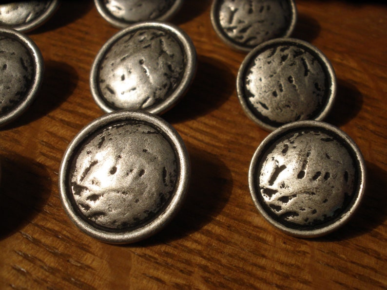 Steampunk Industrial Shank Buttons 28L 32L Antique Pewter - Etsy