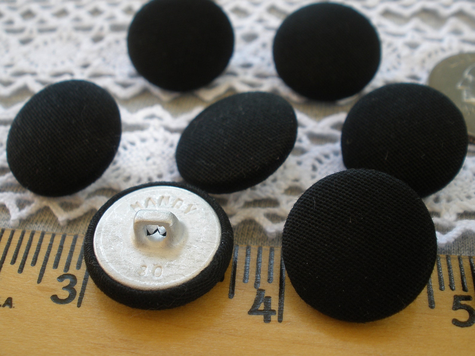 Tuxedo Buttons Black Textured Fabric Cover Buttons 3/4 - Etsy