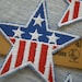 Star Applique Patches American Flag Embroidered Stars 3.25" Iron-on ...