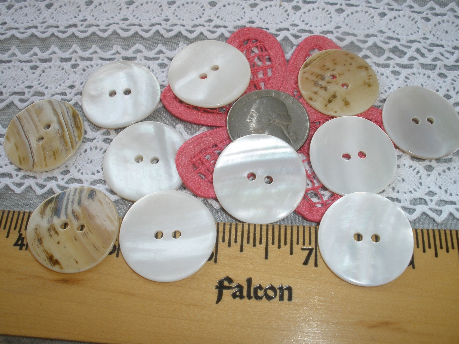 25MM MOP Polished White Real Shell Buttons 1 Inch Size 40L 2 - Etsy