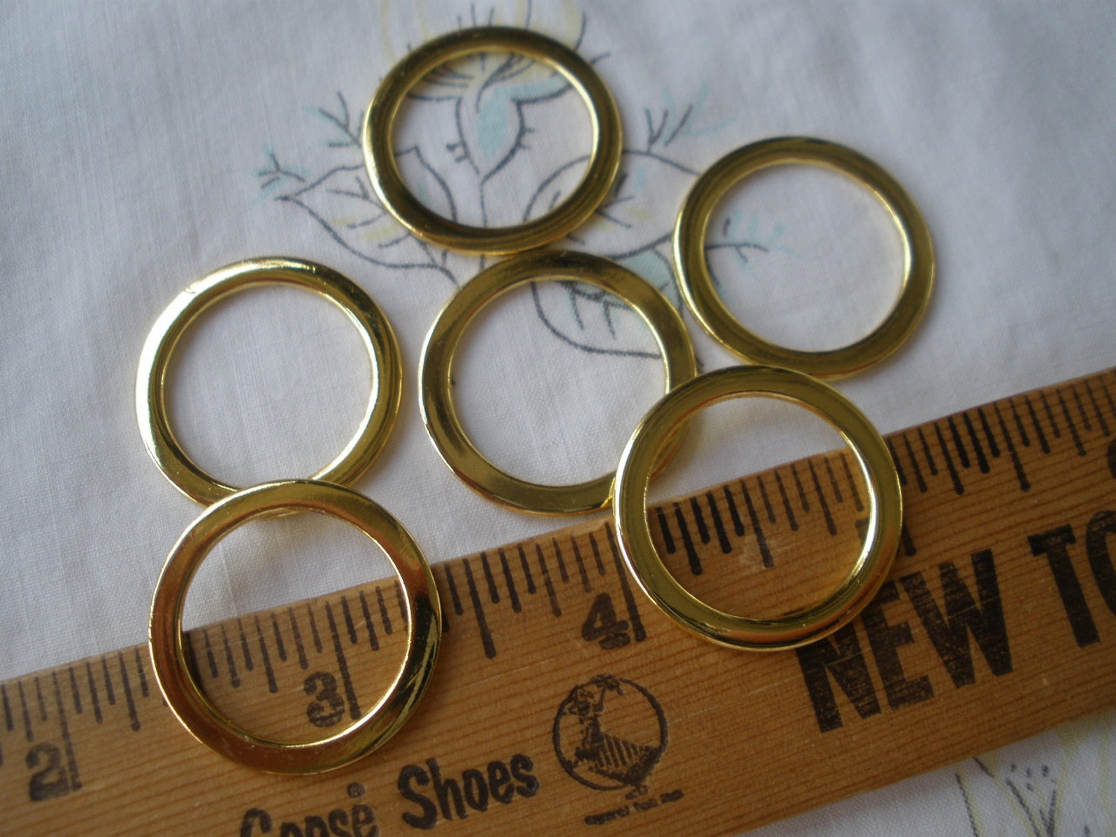 26mm Metal Flat O Rings Gold or Silver Color Round 20mm Opening 1 ...