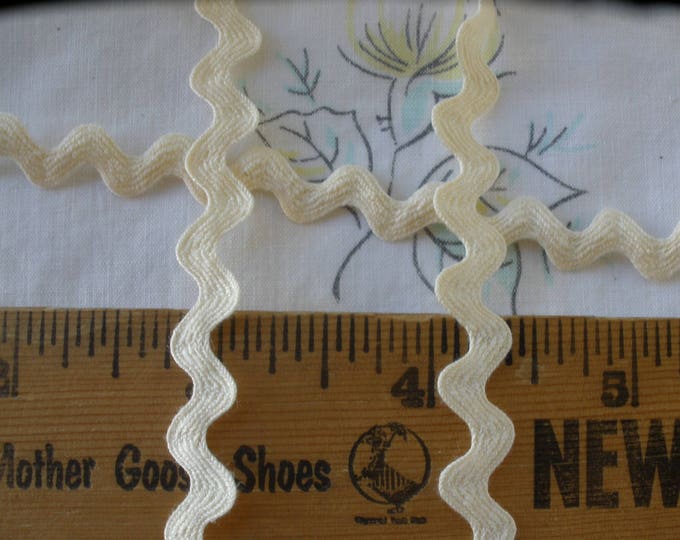 Oyster Color Cotton Rick Rack Trim Choose Yards 3/8 Ric Rac Yardage ...