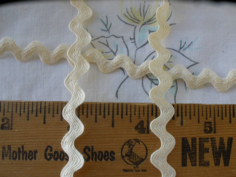 Oyster color Cotton Rick Rack Trim choose yards 3/8 Ric | Etsy