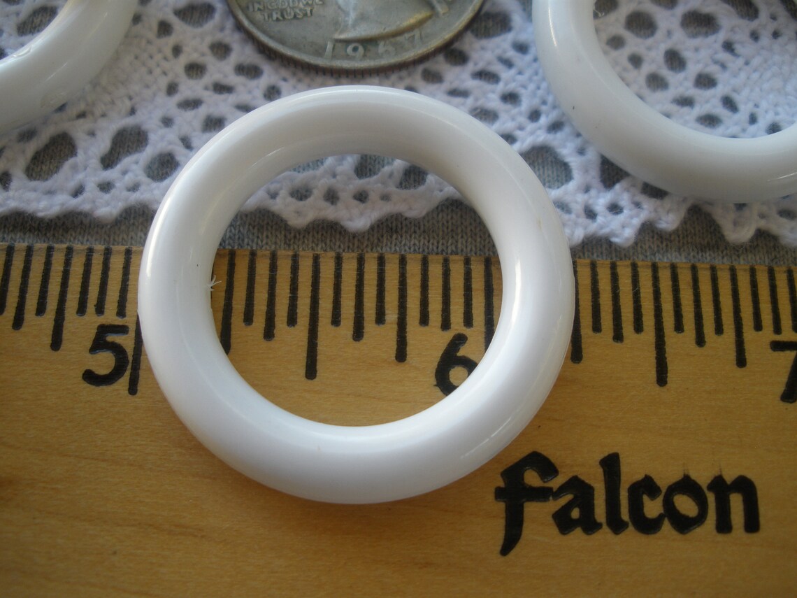 22mm ID / 32mm OD White Plastic O-rings Round 7/8 Inch Opening | Etsy