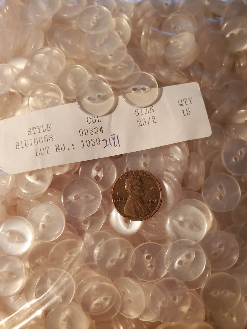 15MM Fisheye Classic Shirt Buttons 24 Traditional Plastic Size 23L 2 ...