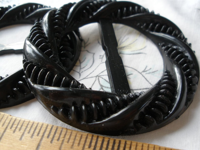 Steampunk Buckle Variety Textured Matte Black Silver & Gunmetal Gray ...