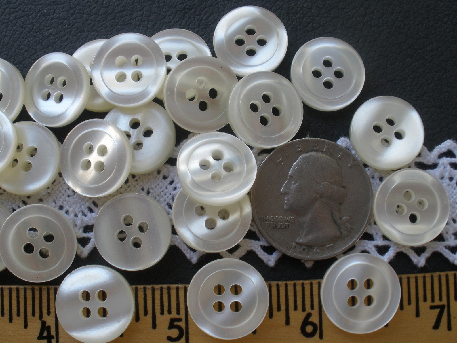 15MM classic cool vintage shirt buttons pearlized Plastic rim | Etsy