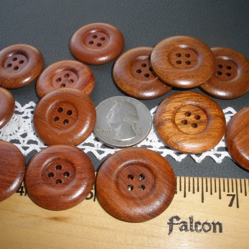 Wooden 28mm Buttons - Etsy