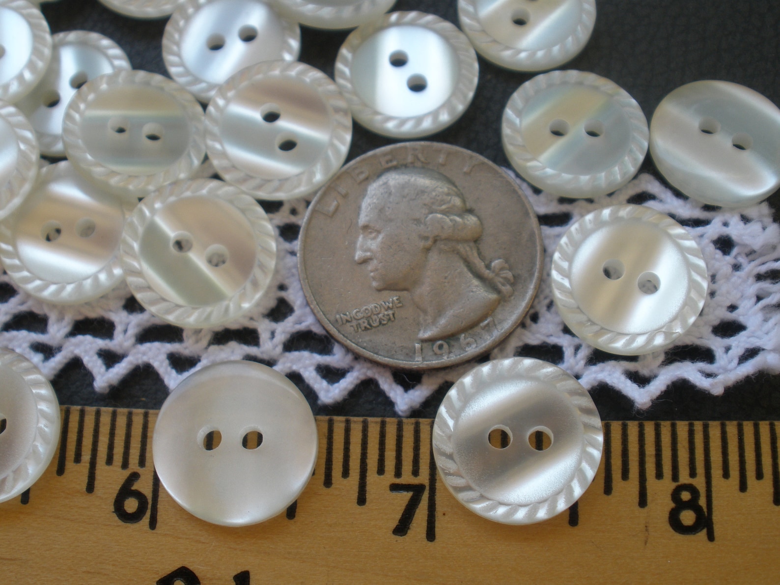15MM Classic Pearlized White Plastic Buttons Textured Carved - Etsy