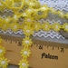 Yellow Daisy Chain White Center Tiny Flowers Applique Lace Trim 1/2 ...