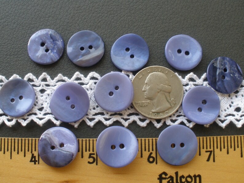 17MM Dyed Periwinkle Blue Mussel Shell Buttons 28L 11/16 - Etsy