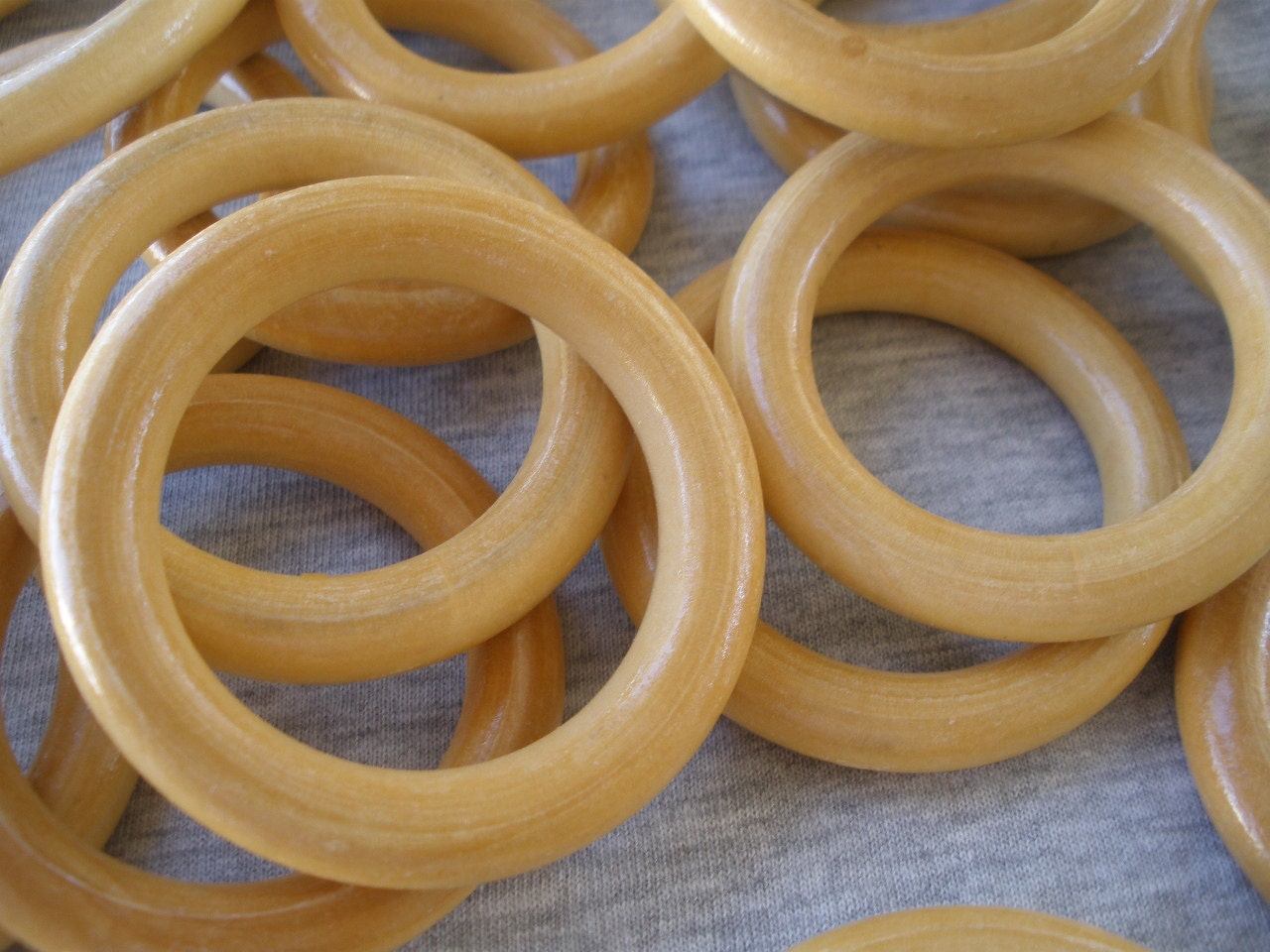 57MM Wood rings Round 41mm 1 5/8 opening 2.25 | Etsy