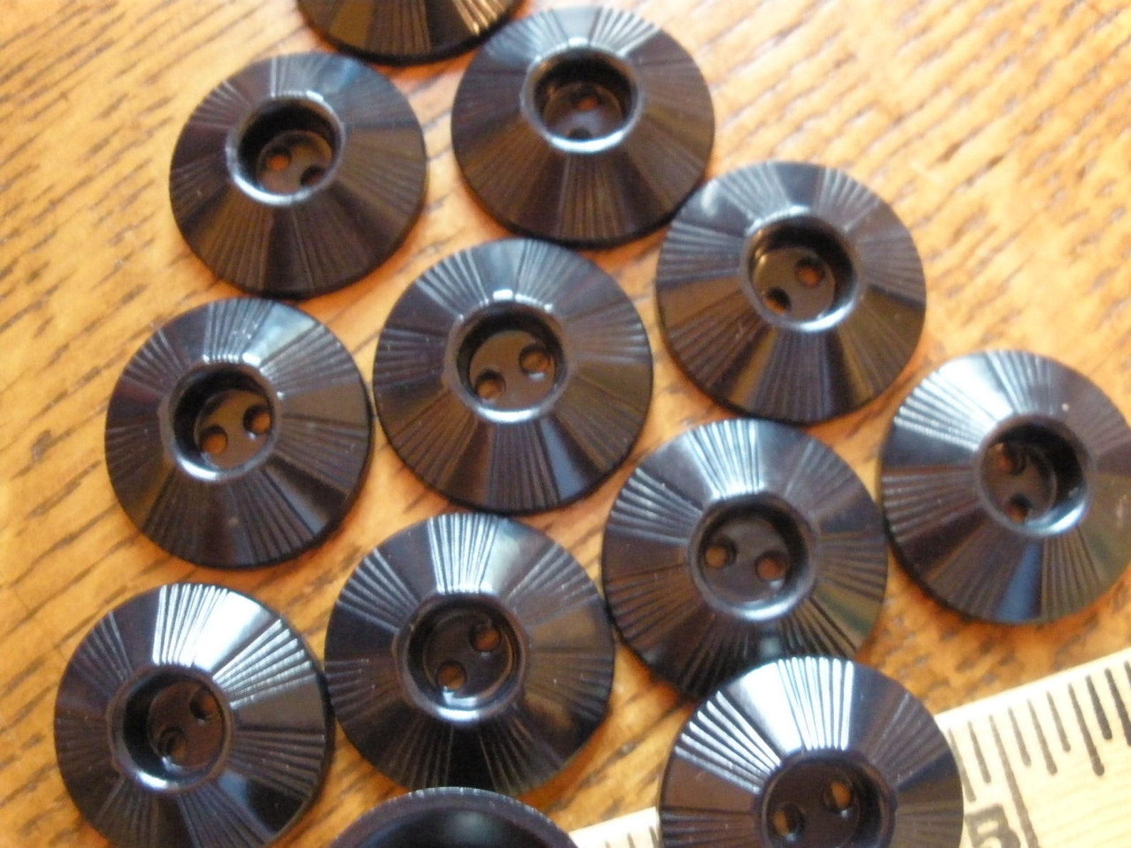 Black Inkwell Buttons 7/8 Cool Vintage Molded Plastic | Etsy