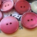 Shiny Red Buttons 18 Plastic 7/8 23MM 36L 2 Hole Sew-on Crafts Flat ...